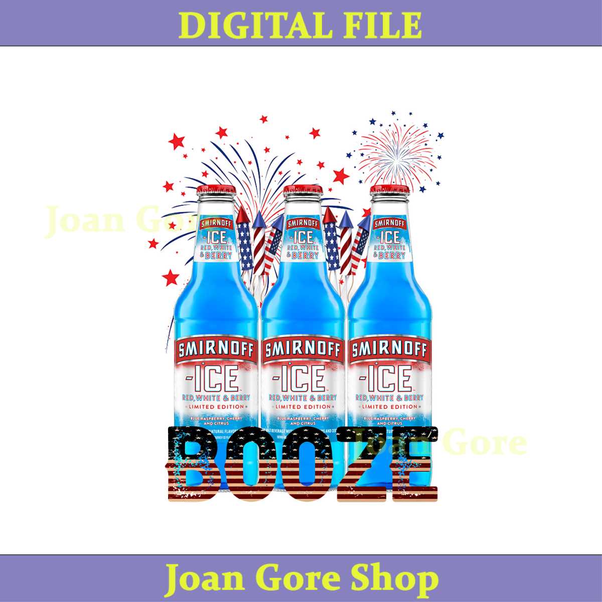 American Booze 4th Of July Ice Day PNG - Inspire Uplift