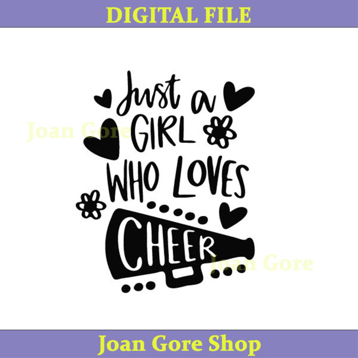 Just A Girl Who Loves Cheer SVG, Cheerleader SVG, Cheer SVG, | Inspire ...