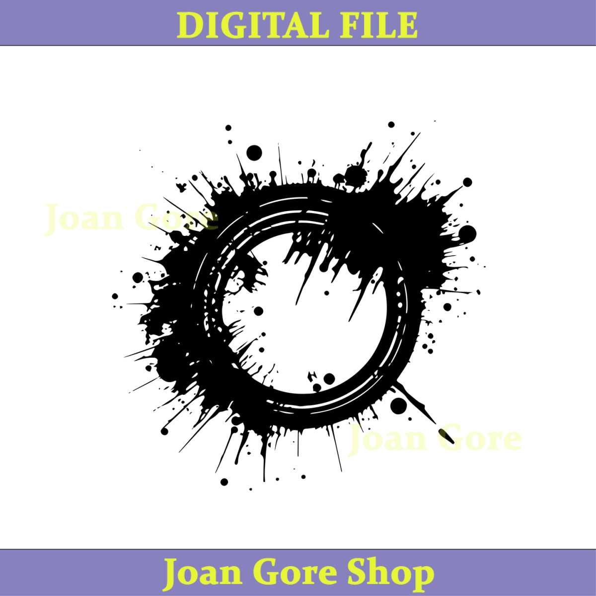 SPLATTER CIRCLE SVG, Splatter Circle Clipart, Splatter Circl | Inspire ...