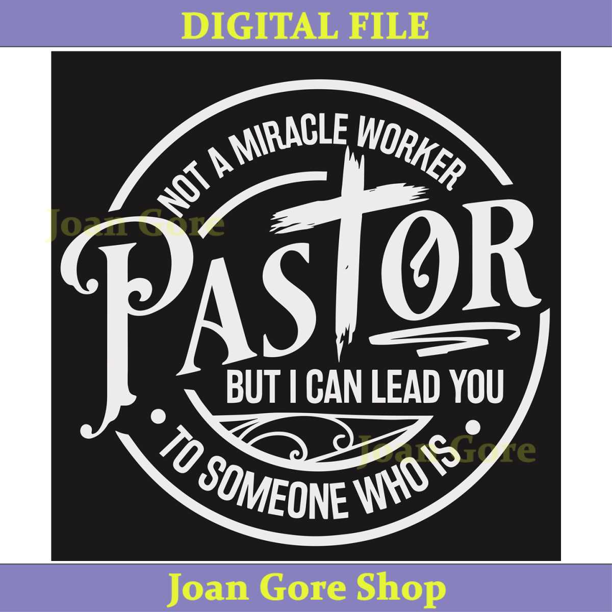Pastor SVG, Not a miracle worker svg, I can lead you to some | Inspire ...