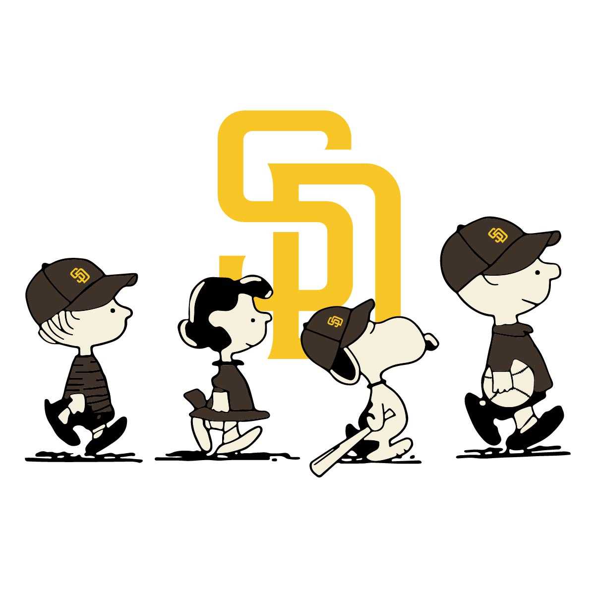 Snoopy Charlie Brown San Diego Padres SVG PNG DXF EPS Cricut | Inspire ...