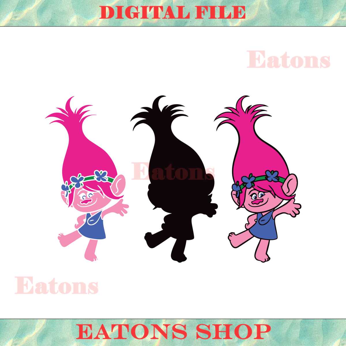 Poppy Trolls SVG, svg, Png, Cricut, Silhouette Cut File, Ins | Inspire ...