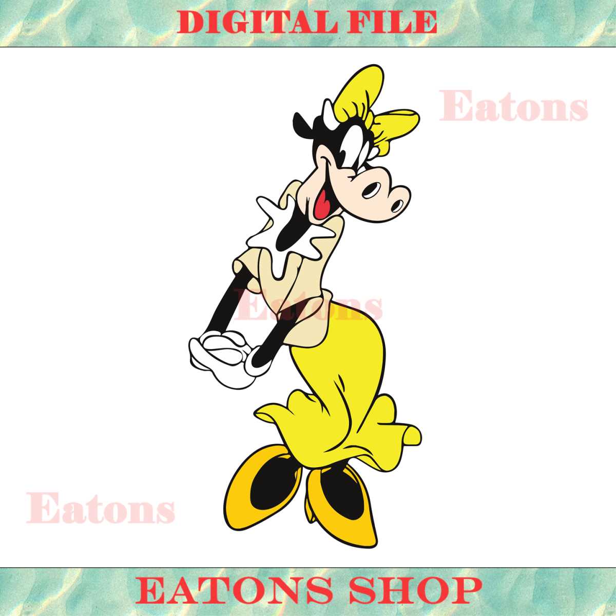 Clarabell cow SVG, easy cut file for Cricut, Layered by colo | Inspire ...