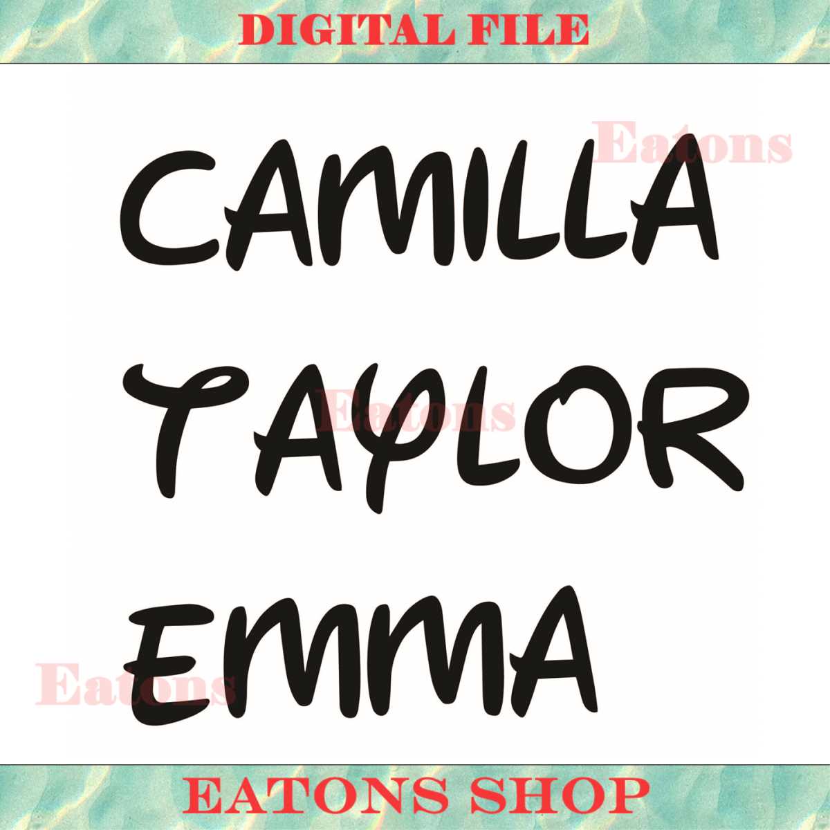 Custom Name In Disney Font Svg, Trending Svg, Custom Name Sv | Inspire ...