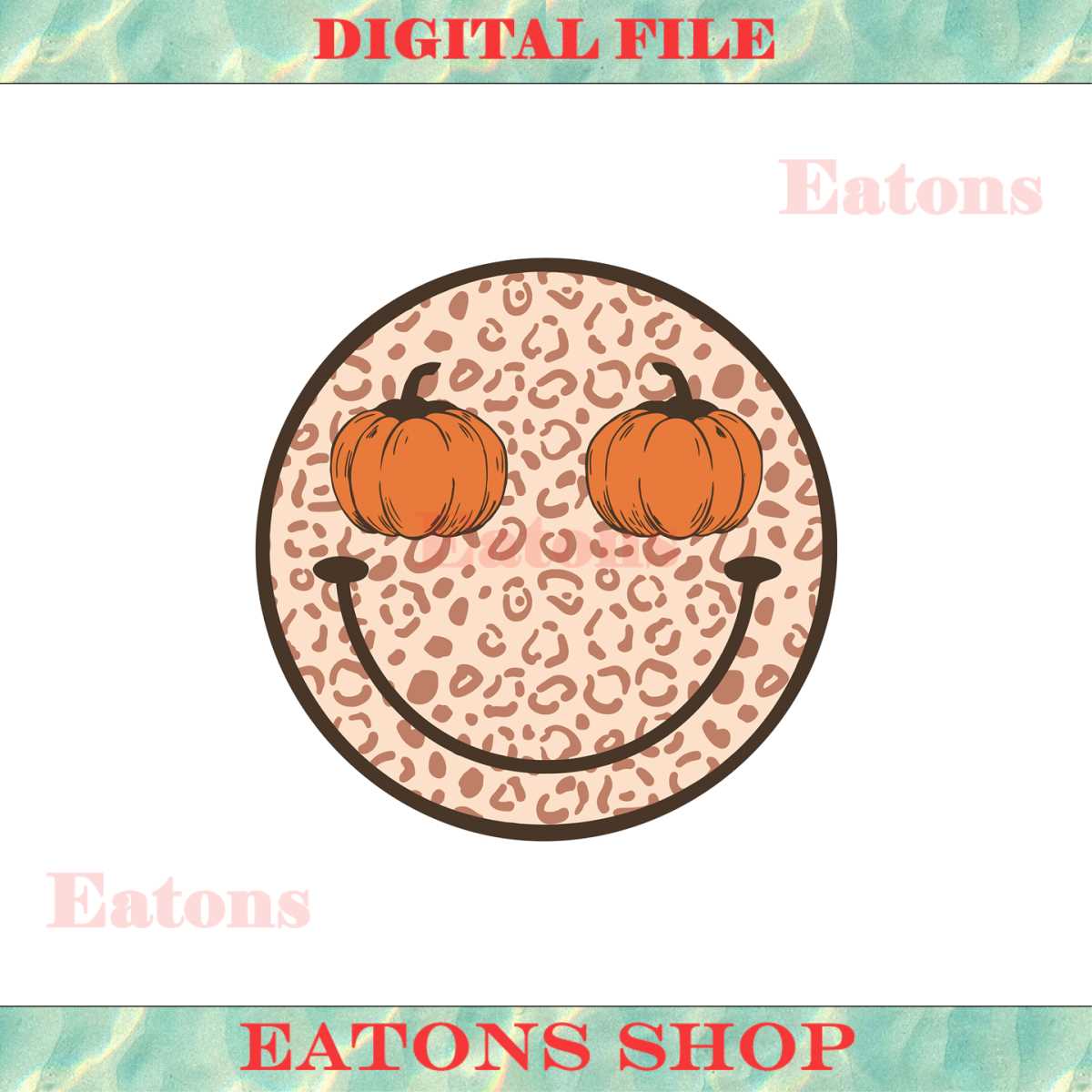 Free Fall Smiley Face SVG Pumpkin Season Design File | Inspire Uplift