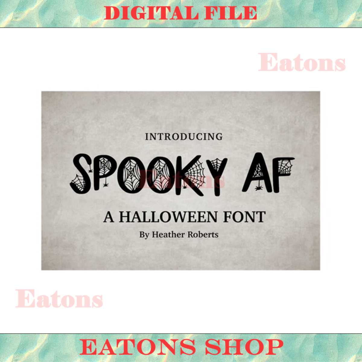 SPOOKY AF Font, Halloween font, Scary font, Cricut font, Ins | Inspire ...