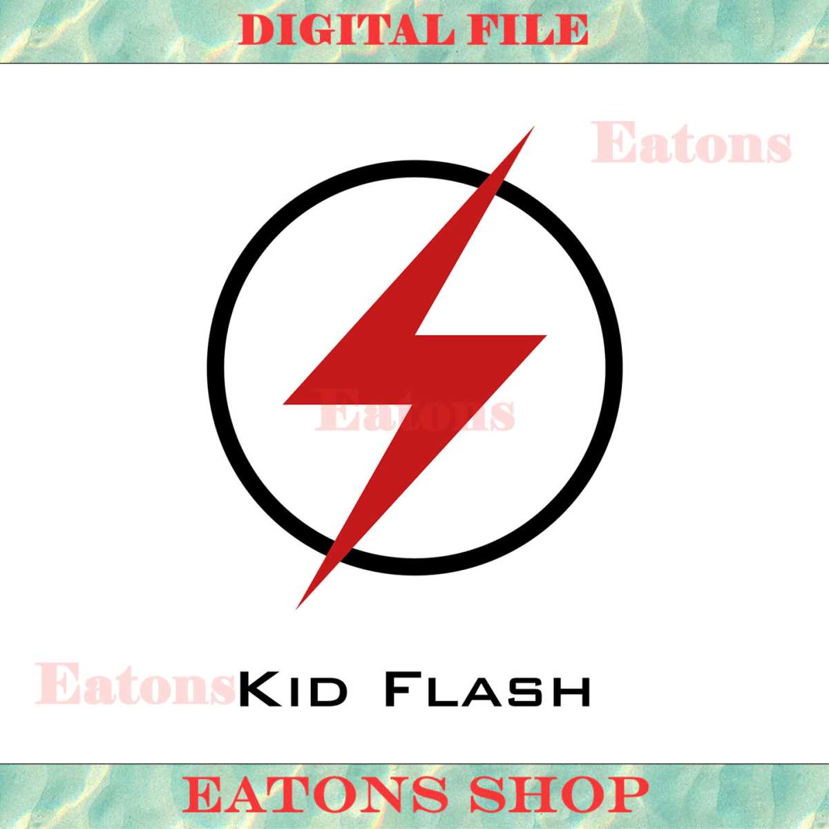 Avengers Superhero Kid Flash Logo SVG | Inspire Uplift