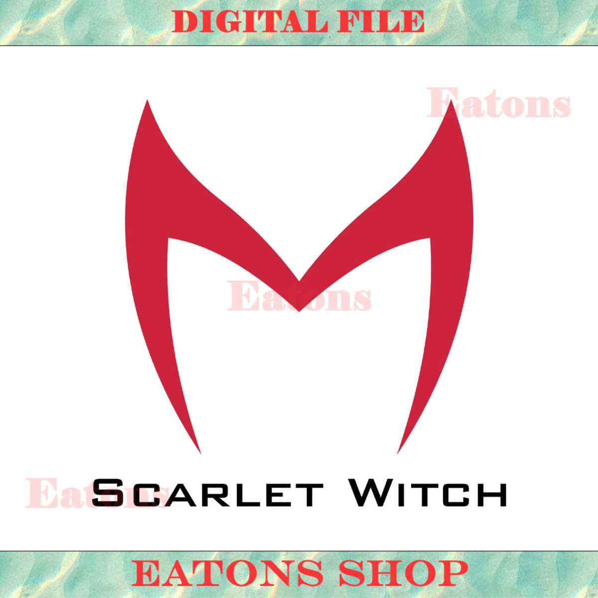 Avengers Superheroines Scarlet Witch Logo SVG - Inspire Uplift