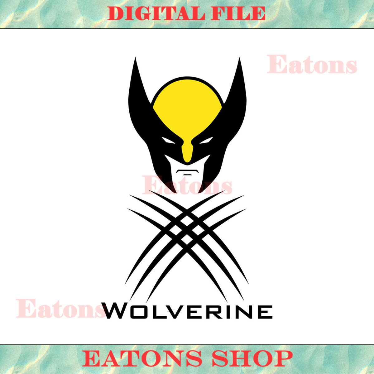 Avengers Superheroes Wolverine Logo SVG | Inspire Uplift