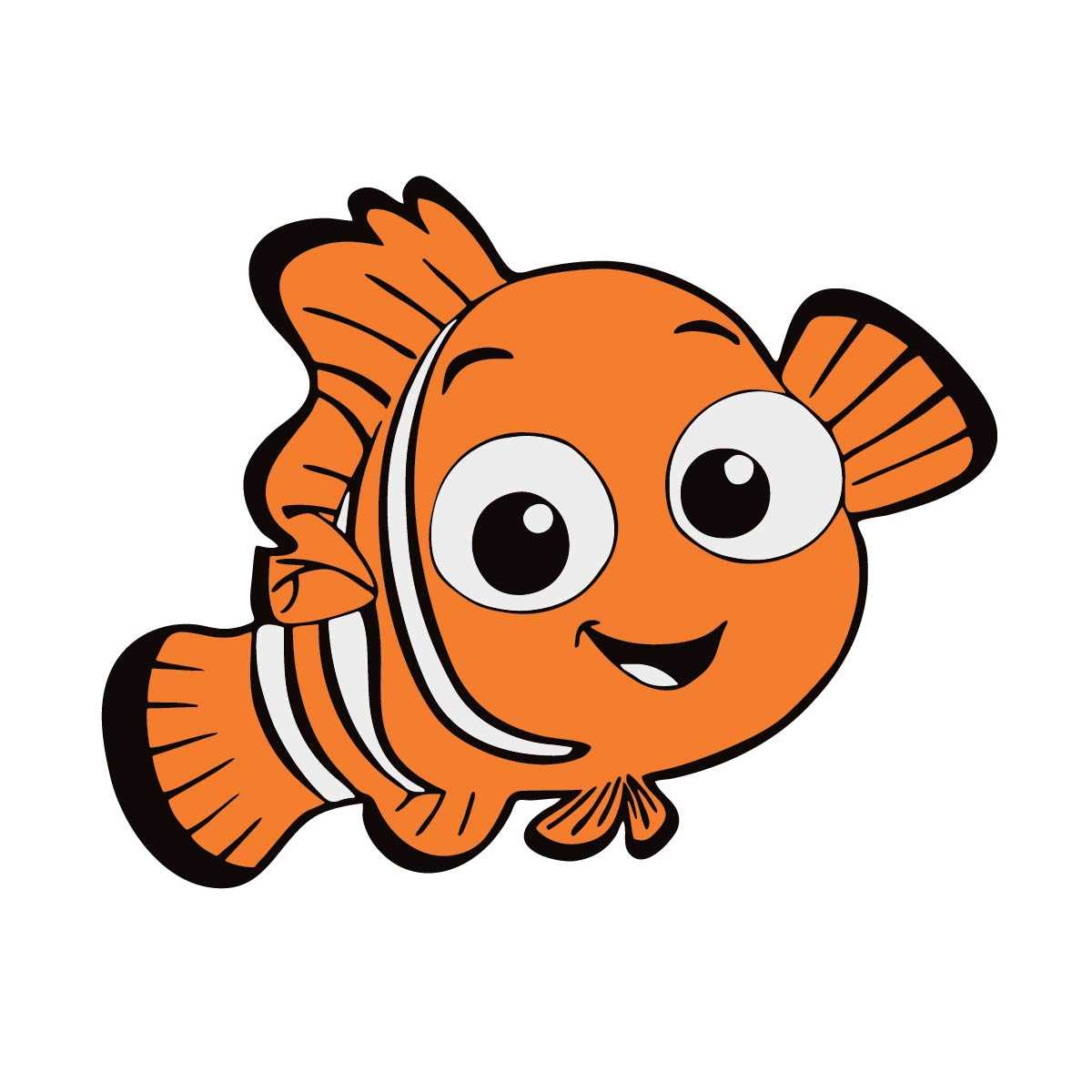 Nemo SVG Disney Fish Silhouette Cut File | Inspire Uplift