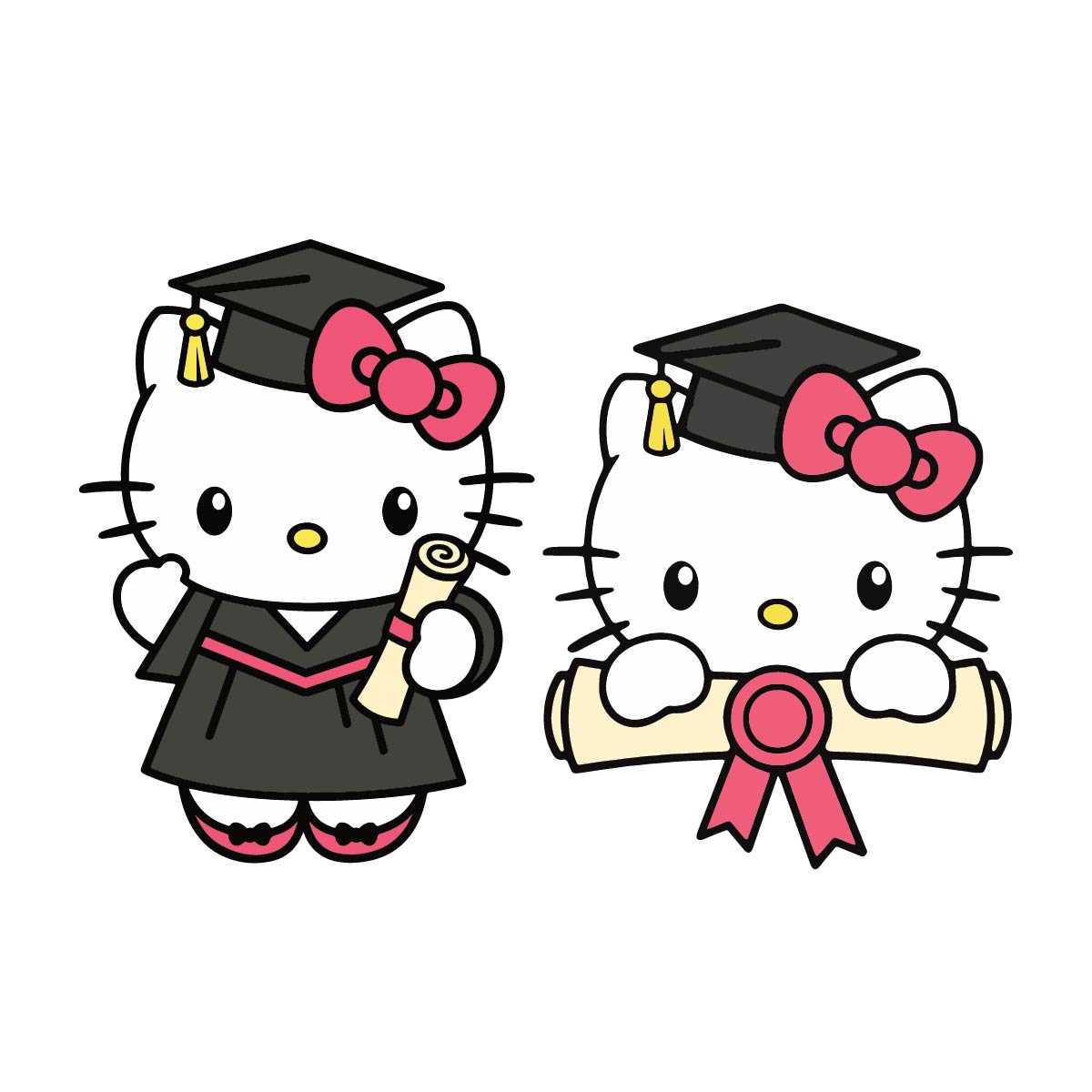 Hello Kitty Graduation SVG, Hello Kitty Senior SVG | Inspire Uplift