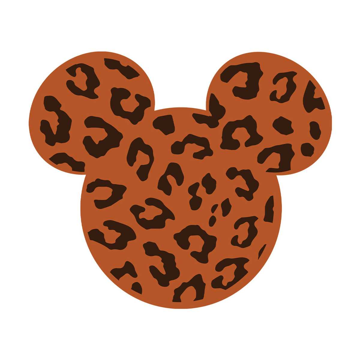 Mickey Mouse Cheetah Leopard Pattern SVG | Inspire Uplift