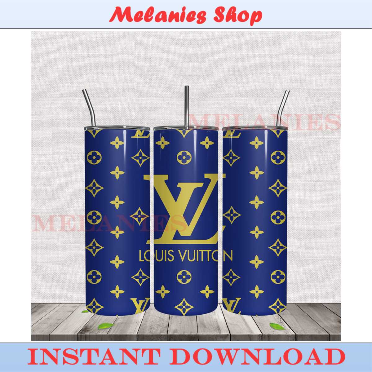 Louis Vuitton Famous Brand Monogram Tumbler Wrap PNG | Inspire Uplift