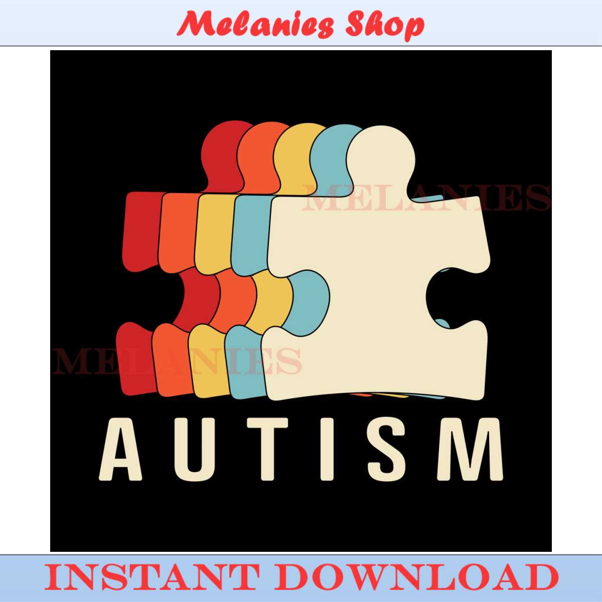 Autism Awareness Color Puzzle Piece PNG - Inspire Uplift