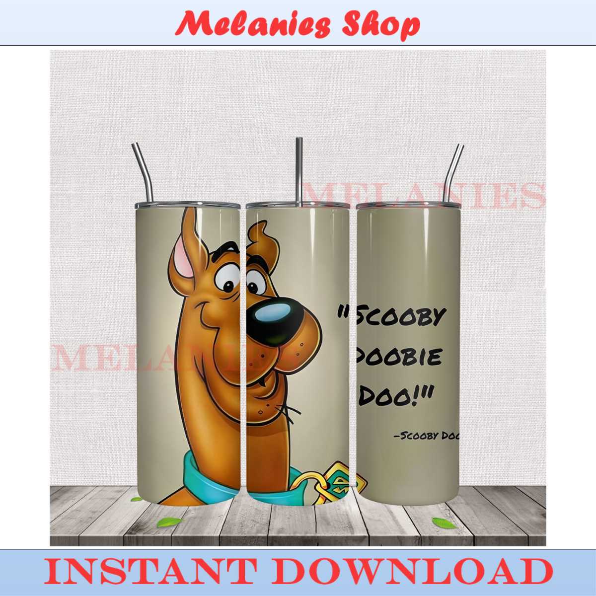 Scooby Doobie Doo Tumbler Sublimation PNG | Inspire Uplift