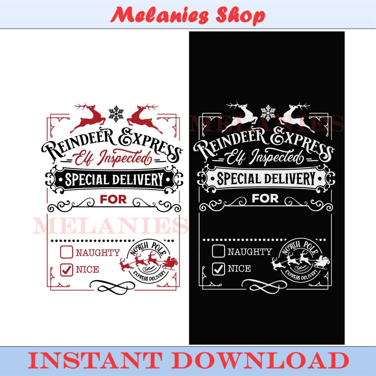 Reindeer express svg, Santa Sack SVG, North Pole express svg | Inspire ...