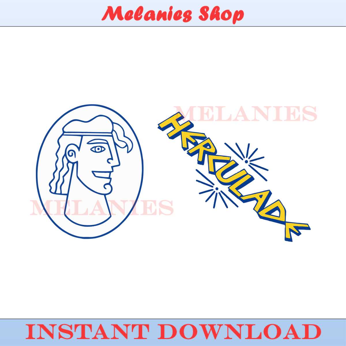 Herculade SVG, easy cut file for Cricut, Layered by colour - Inspire Uplift