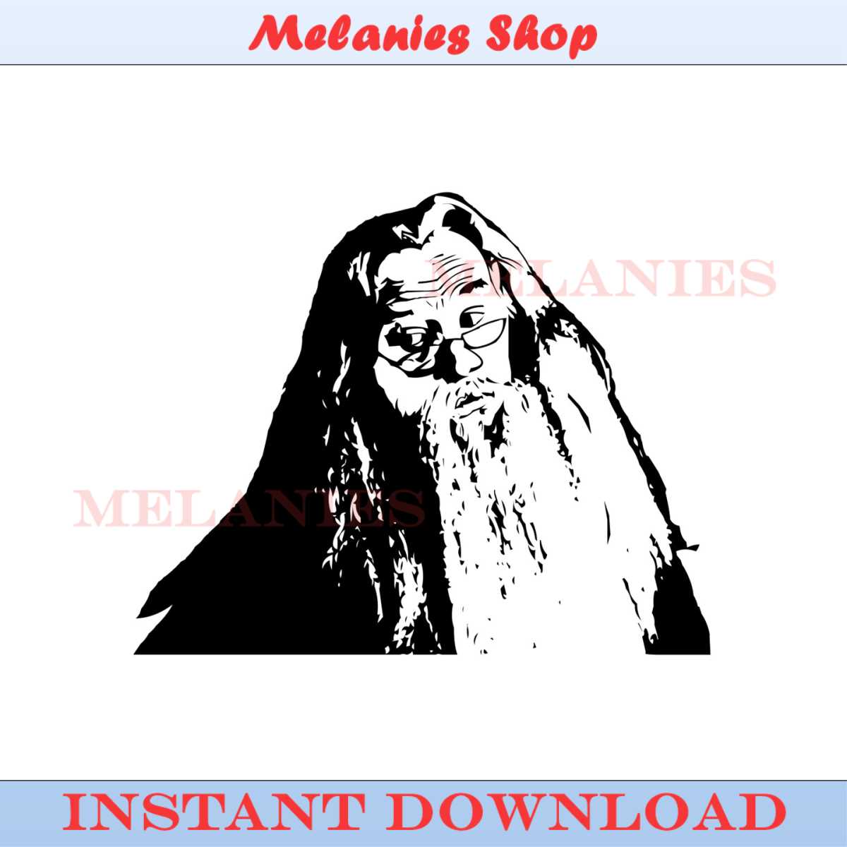 Professor Albus Dumbledore Harry Potter Movie SVG Vector Cut | Inspire ...