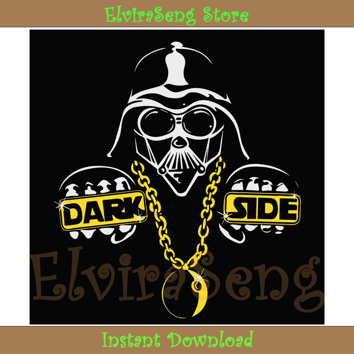 Darth Vader Rapper Dark Side SVG, Funny Darth Vader SVG, Fun | Inspire ...