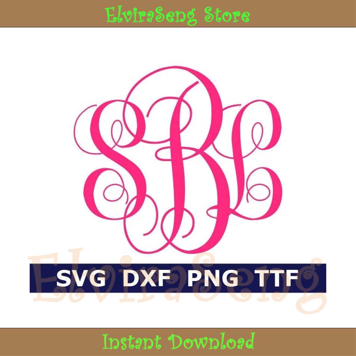 Monogram SVG,TTF Alphabet, Fancy Monogram, School Monogram, | Inspire ...