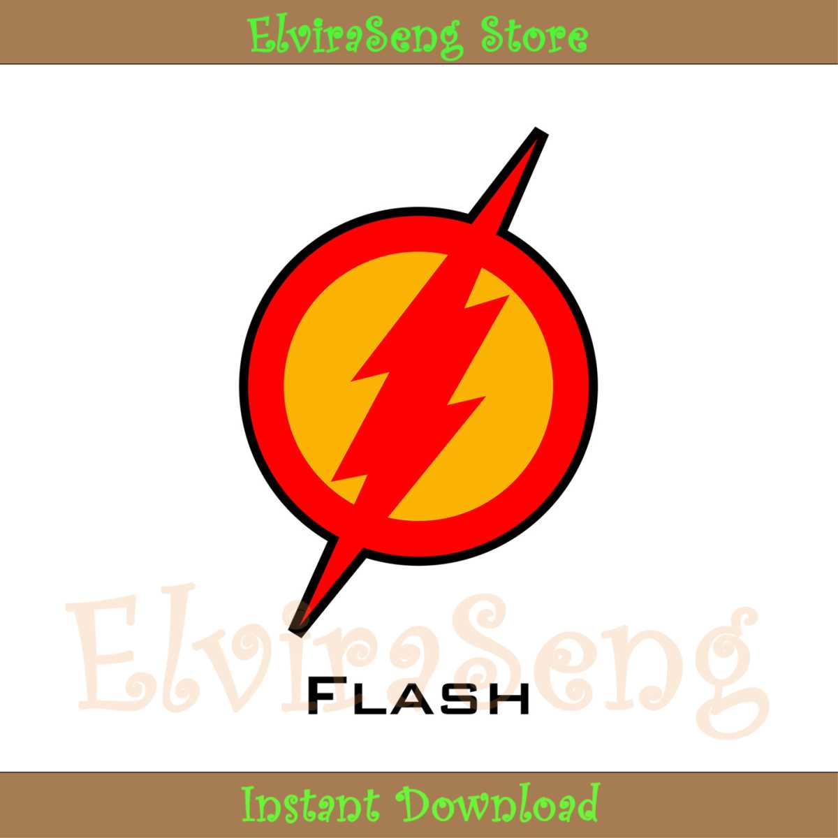 Avengers Superhero The Flash Logo SVG | Inspire Uplift