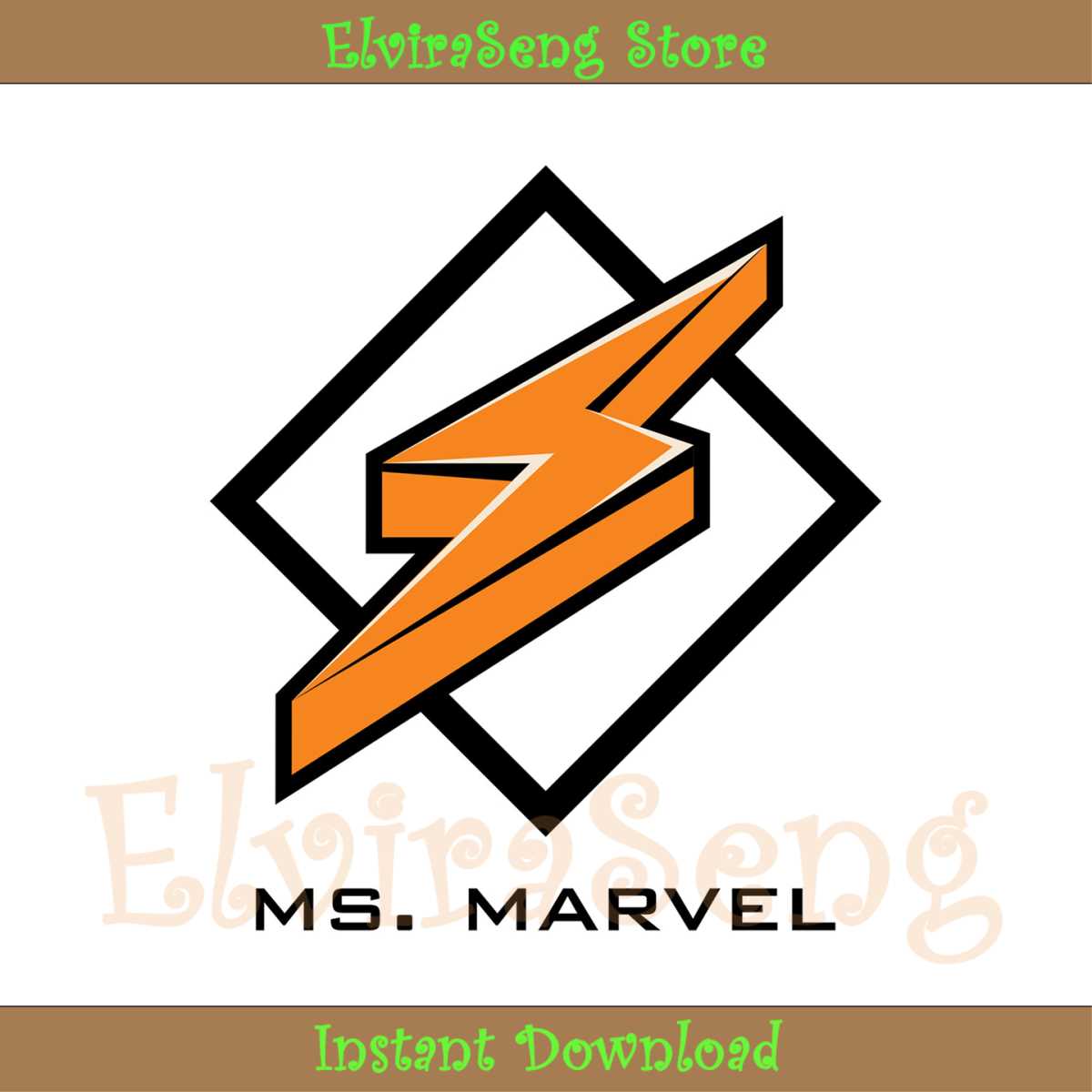 Avengers Superheroines Ms. Marvel Logo SVG | Inspire Uplift