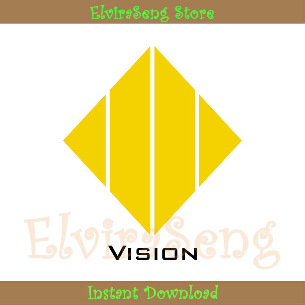 Avengers Superheroes Vision Logo SVG | Inspire Uplift