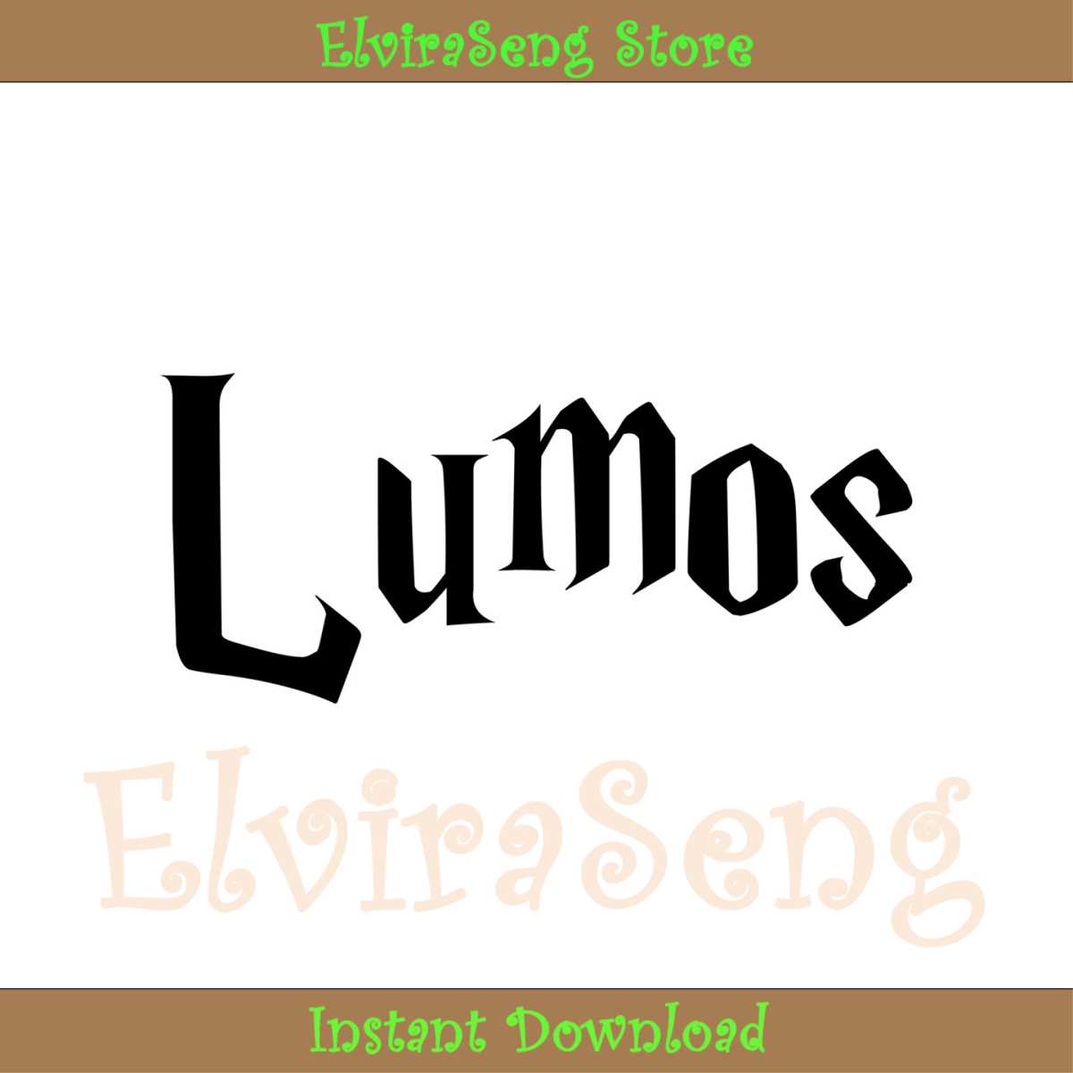 Lumos Logo Harry Potter Series Film SVG | Inspire Uplift