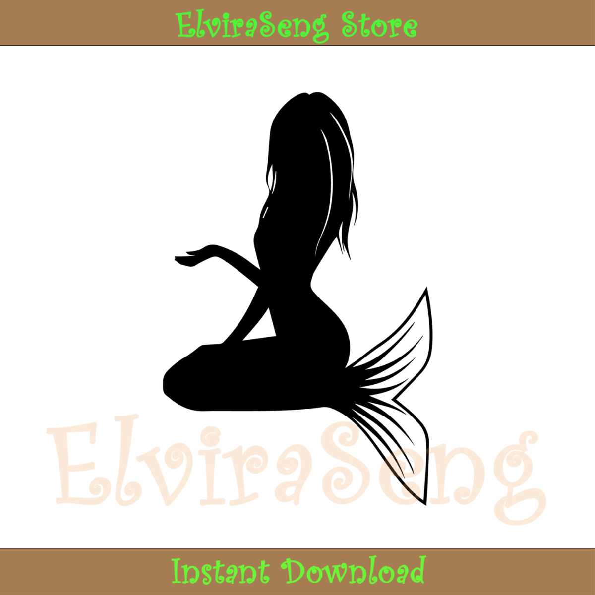 Disney Little Mermaid Ariel Fish Tail SVG Silhouette | Inspire Uplift