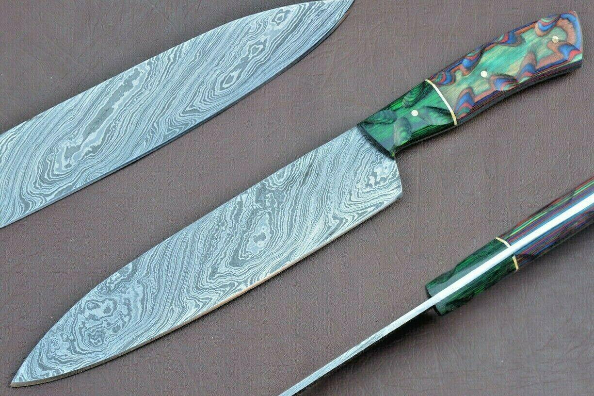 Authentic 12 Inch Damascus Chef Knife | Full Tang Wood | Inspire Uplift