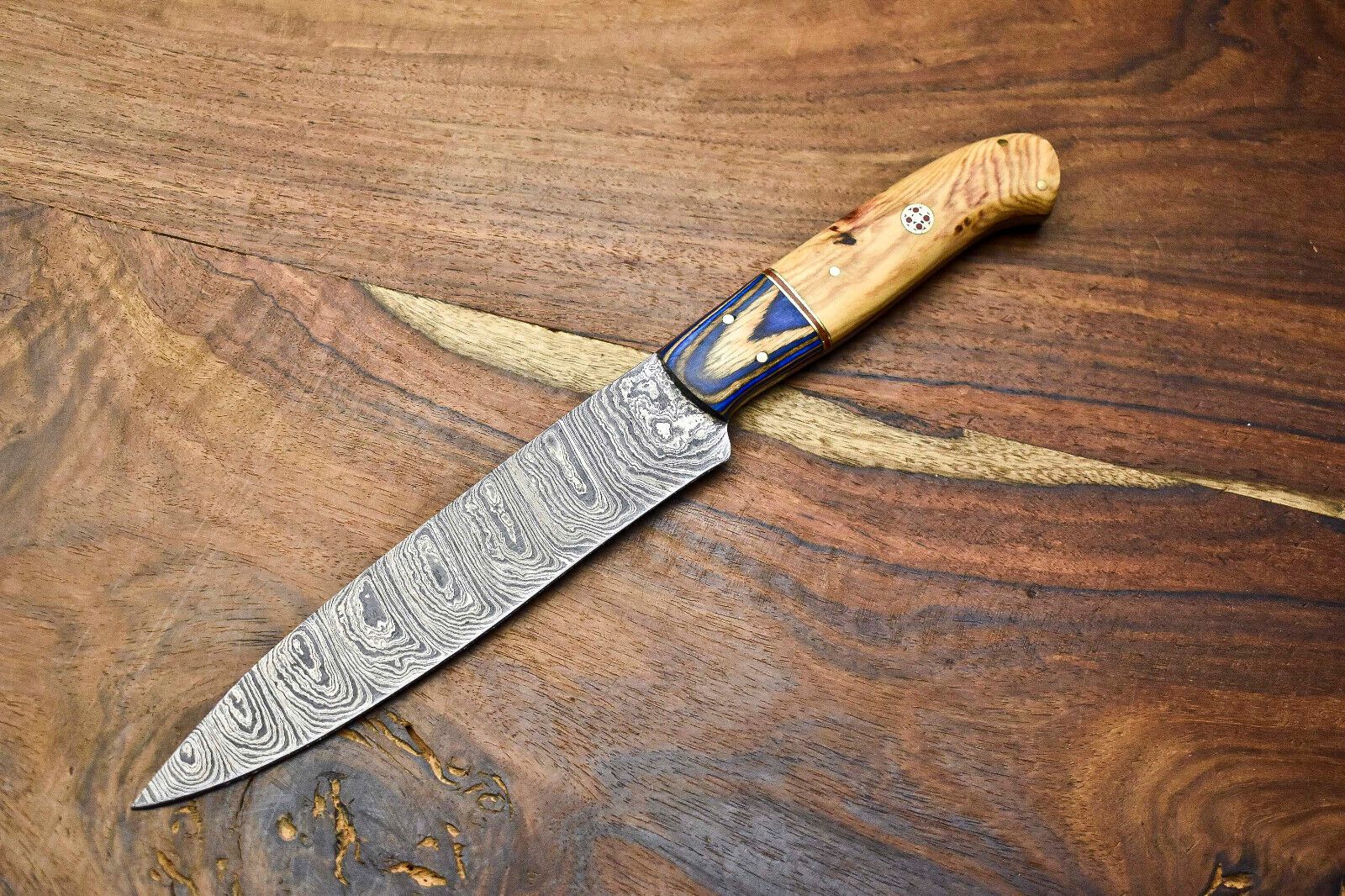 Custom Damascus Chef Knife | 12 Inch Hand Forged Blade | Inspire Uplift