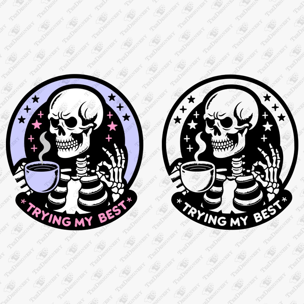 Trying My Best Sassy Quote SVG Cut File - Inspire Uplift