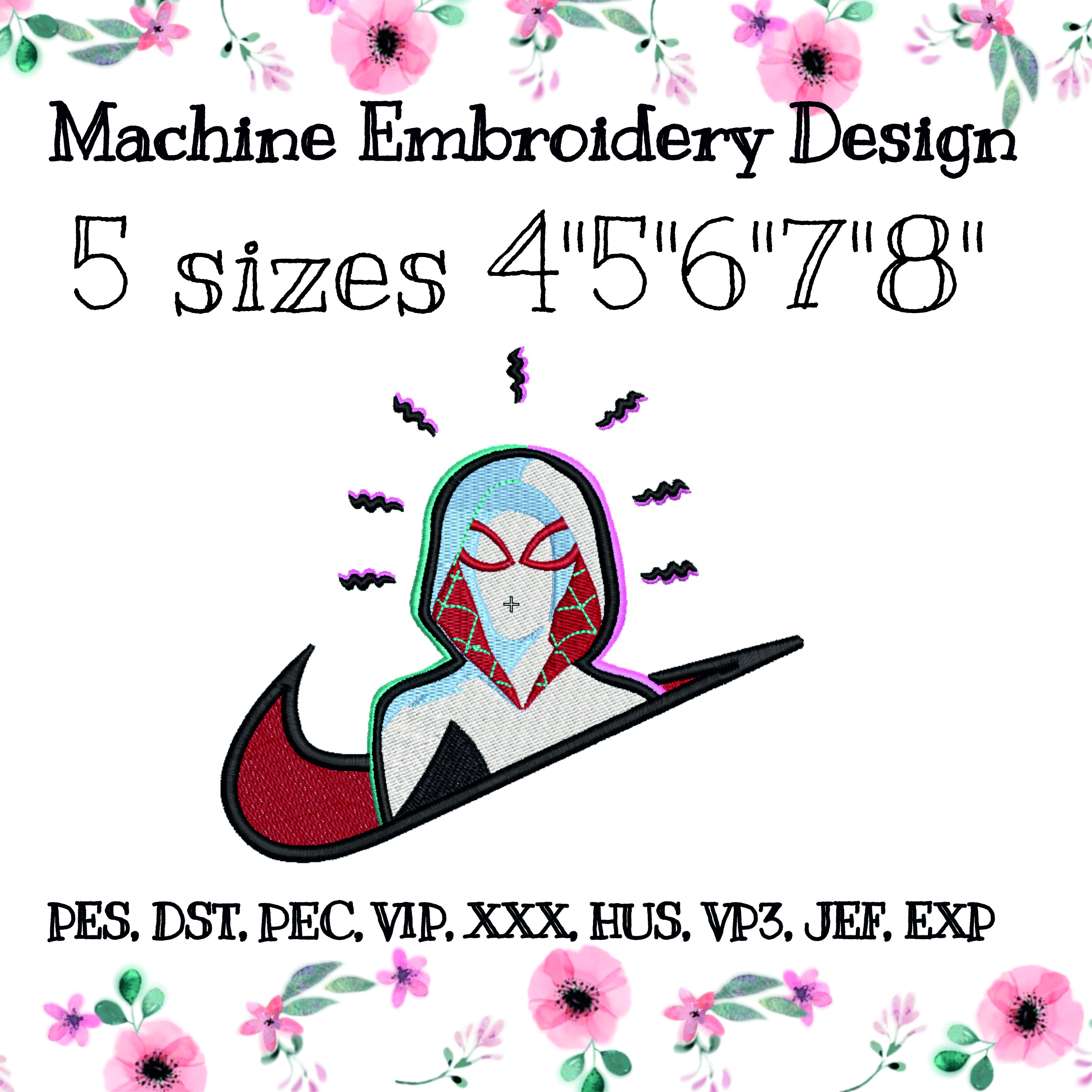 Nike embroidery design spider woman | Inspire Uplift