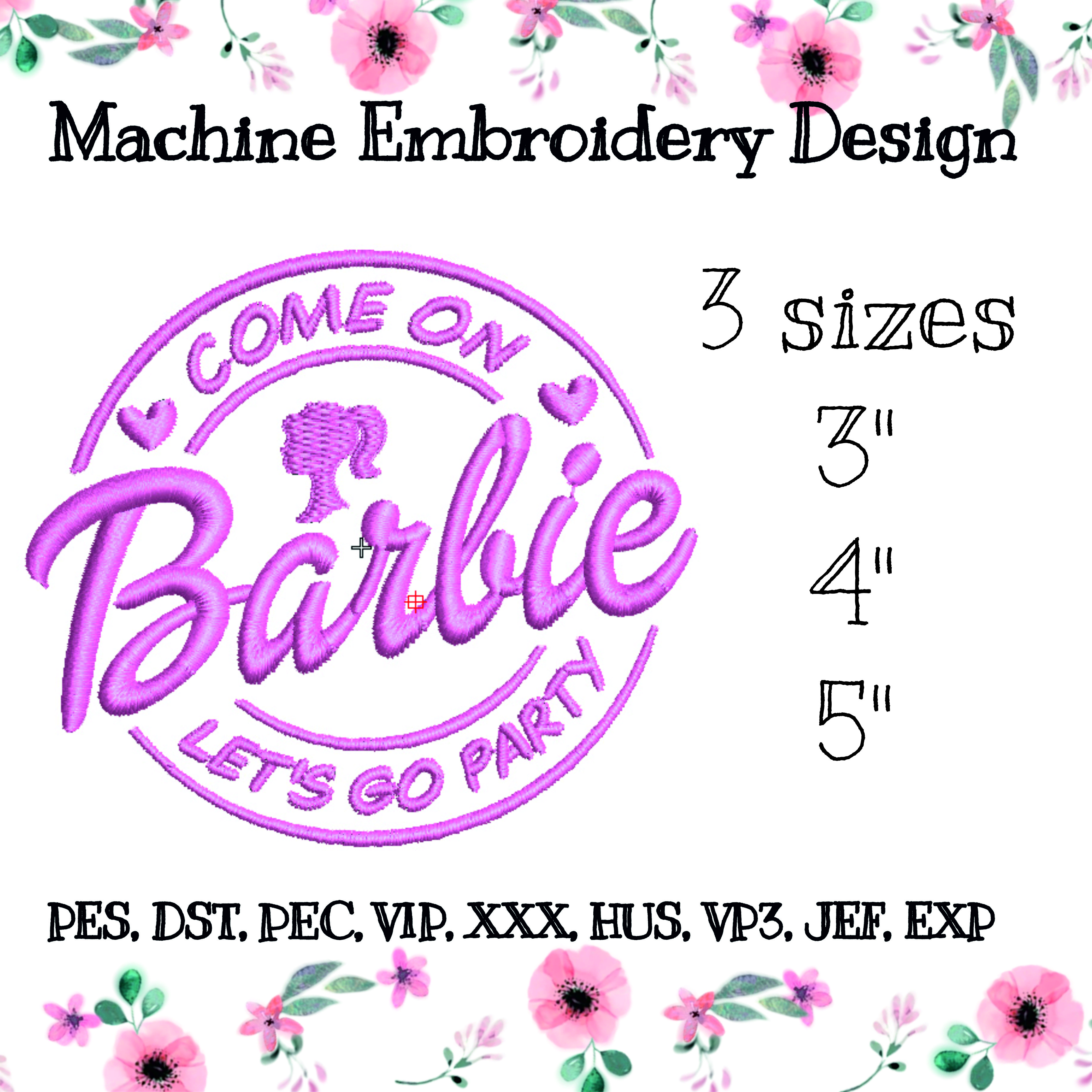 Embroidery design Barbie | Inspire Uplift