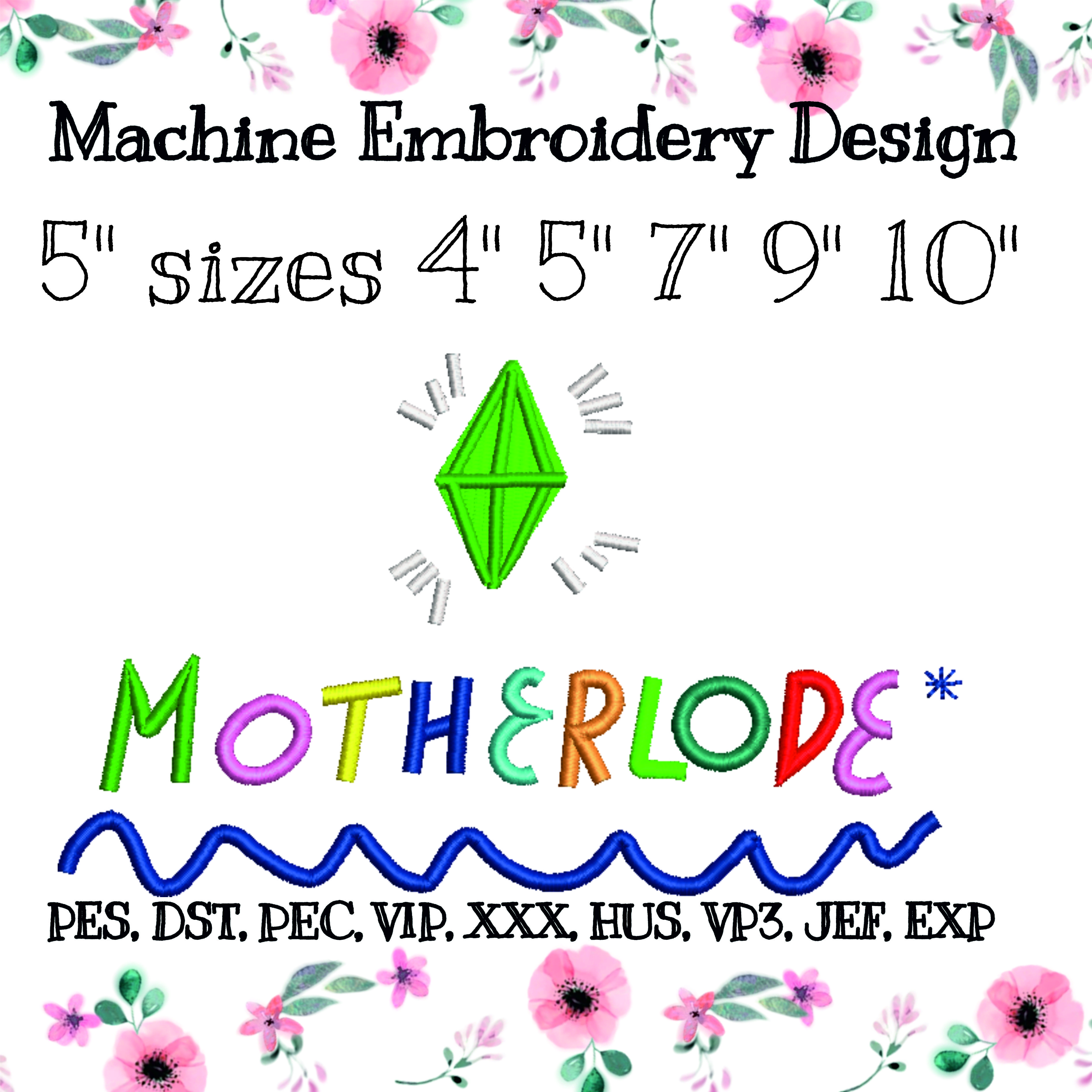 Embroidery design from the game sims MOTHERLODE | Inspire Uplift