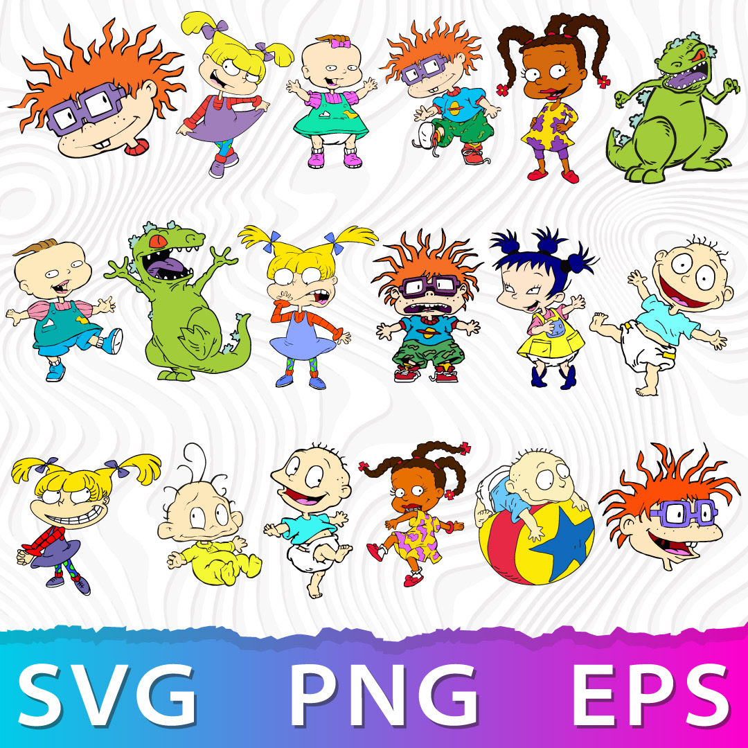 black chuckie rugrats svg - Inspire Uplift