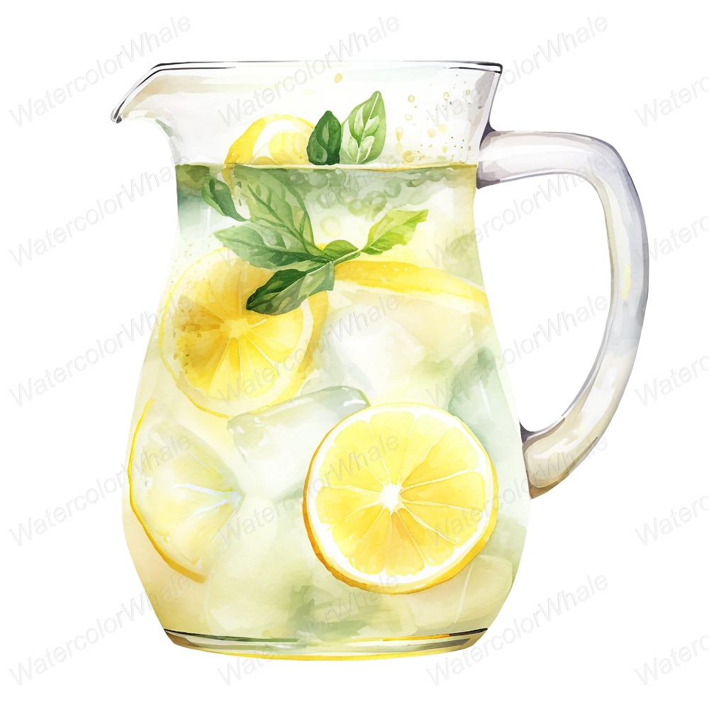 Lemonade Clipart Png Transparent Background Pitcher & Glass - Inspire ...