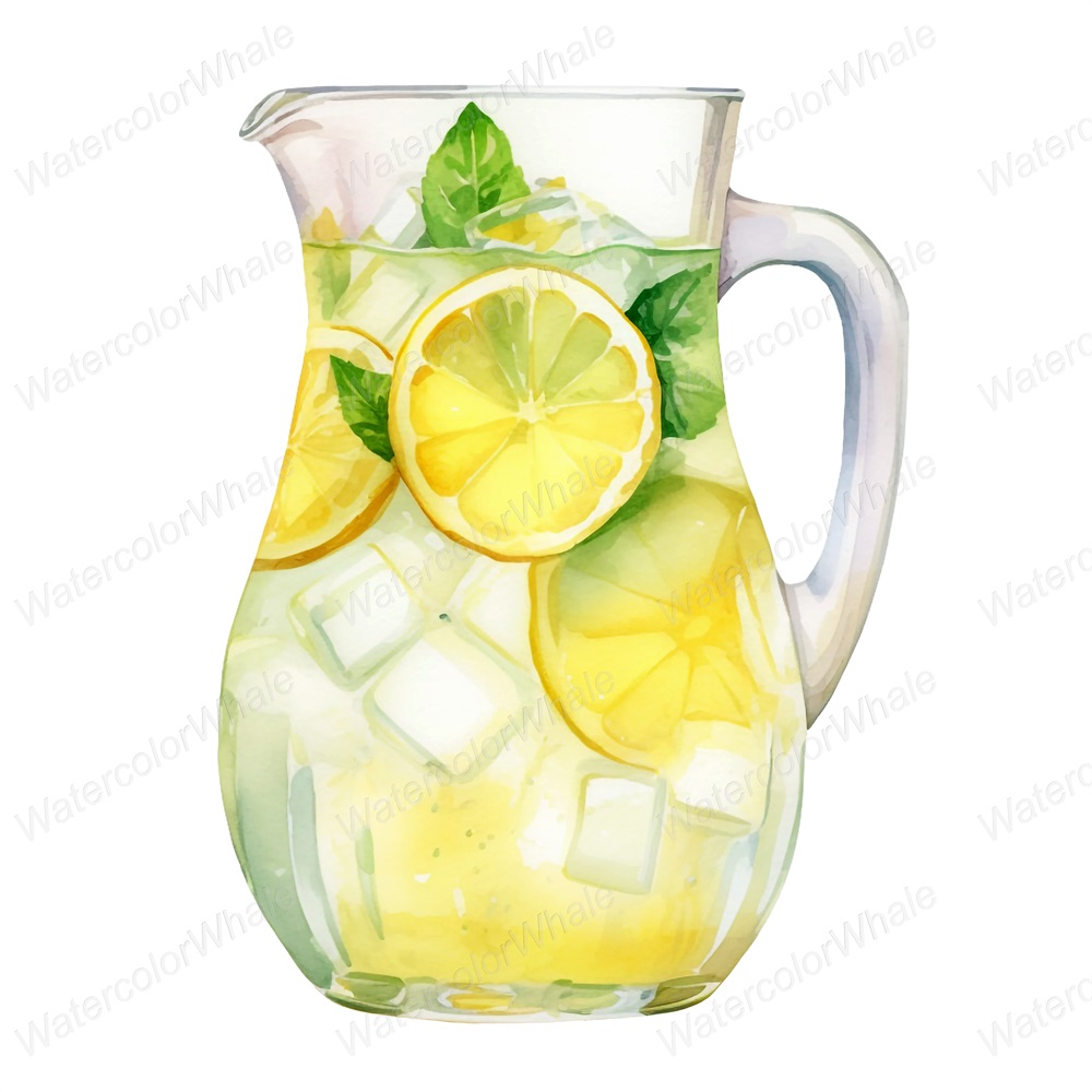 Lemonade Clipart Png Transparent Background Pitcher & Glass - Inspire ...