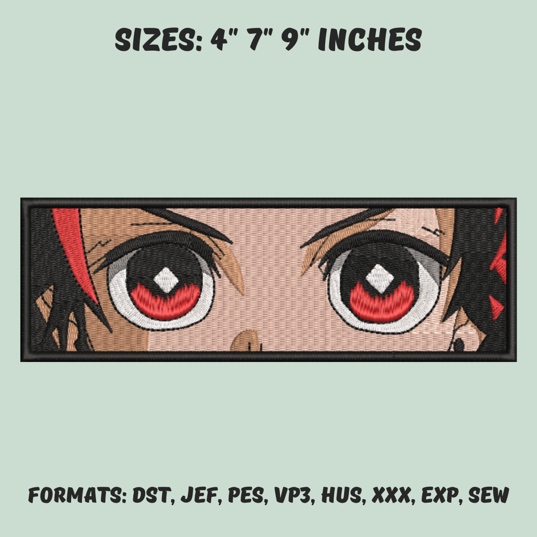 Kamado Tanjiro Embroidery Design file, Demon Slayer Anime Em | Inspire ...