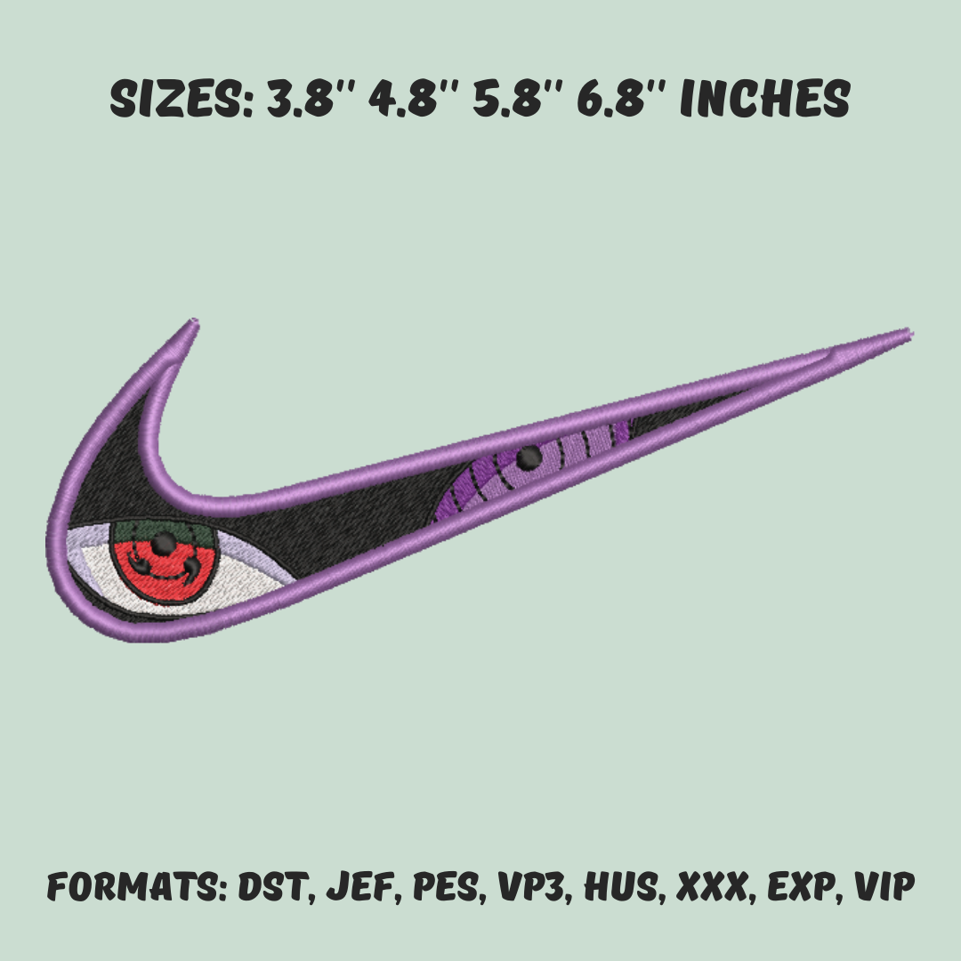 Sharingan Embroidery Design file, Naruto Anime Embroidery De | Inspire ...