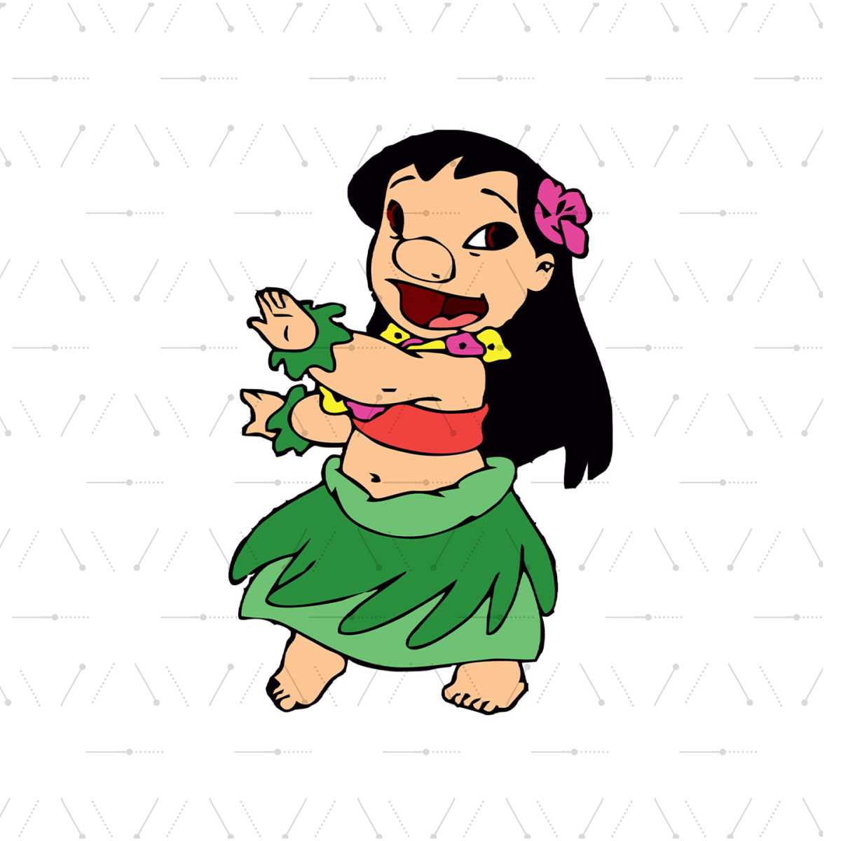 Floral Lilo SVG, Dancing Lilo SVG, Princess SVG, Disney Lilo | Inspire ...