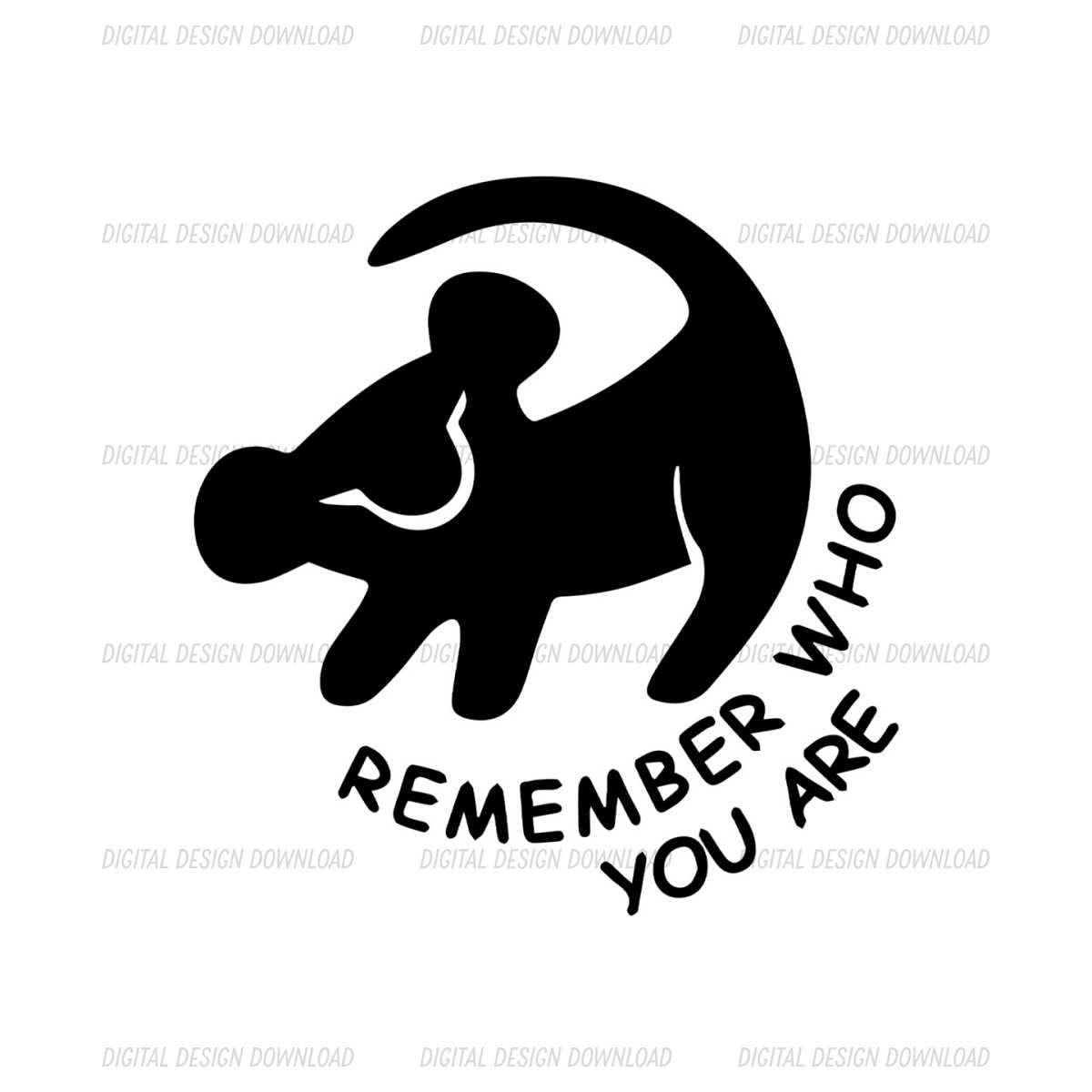 Remember Who You Are Disney Simba Lion King SVG | Inspire Uplift