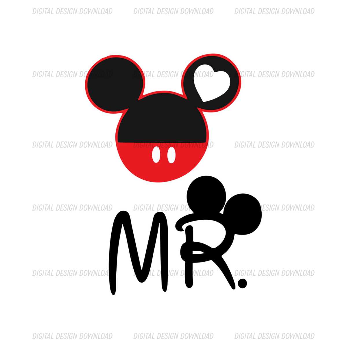 Mr. Groom Mickey Mouse Wedding SVG | Inspire Uplift