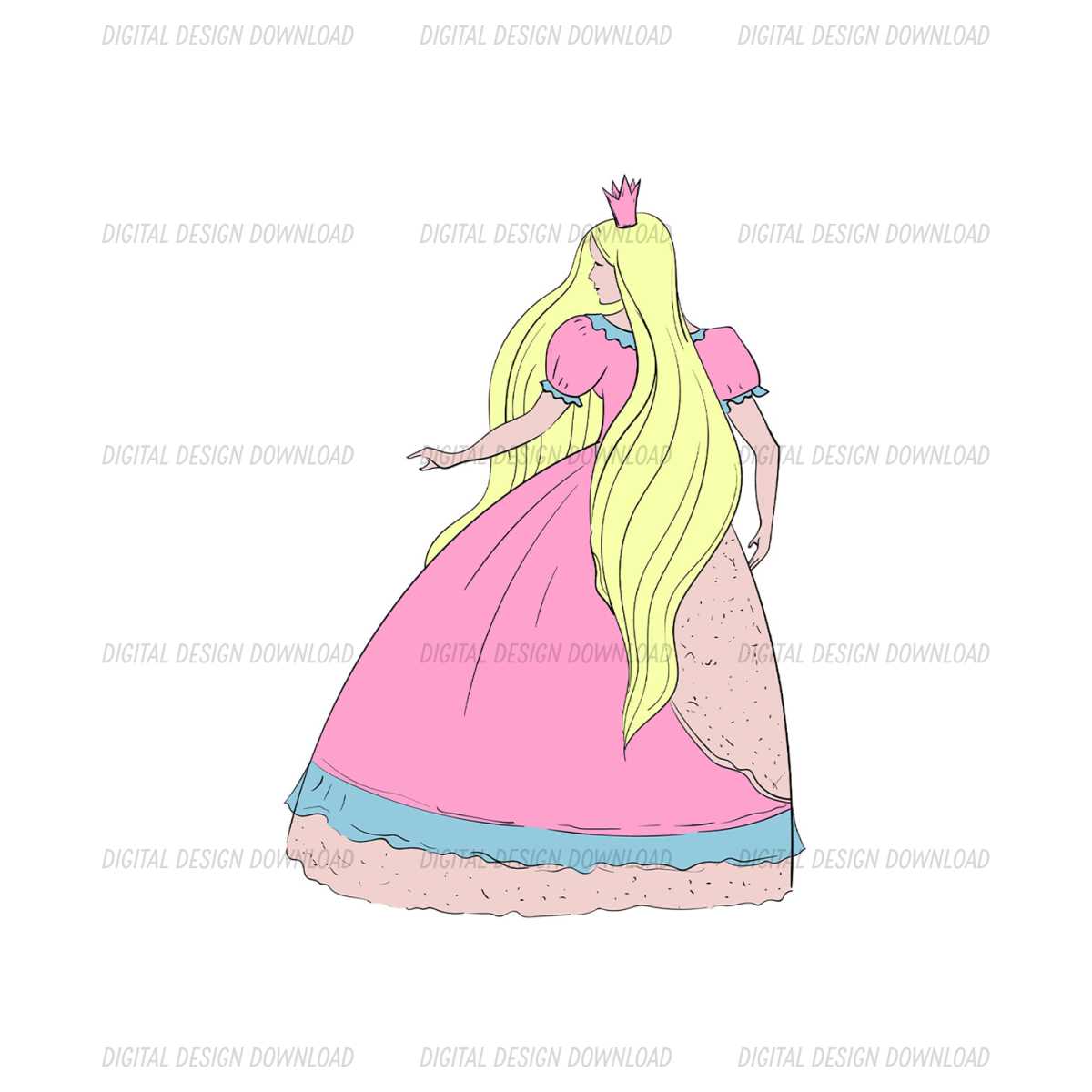 Disney Cinderella Cartoon Princess Vector SVG | Inspire Uplift