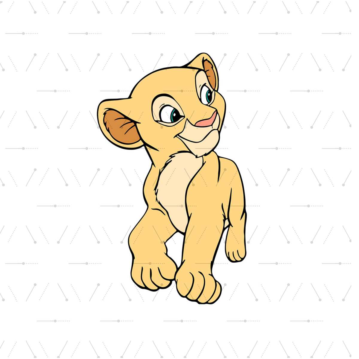 Young Nala The Lion Queen Disney Cartoon Character SVG | Inspire Uplift