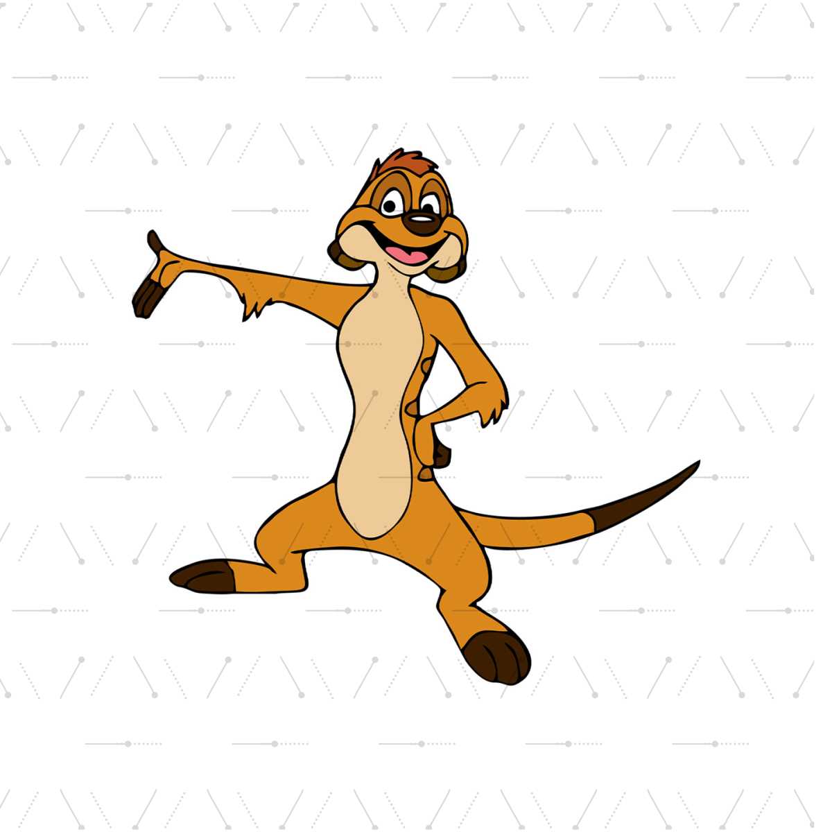Meerkat Timon Disney The Lion King Cartoon SVG | Inspire Uplift
