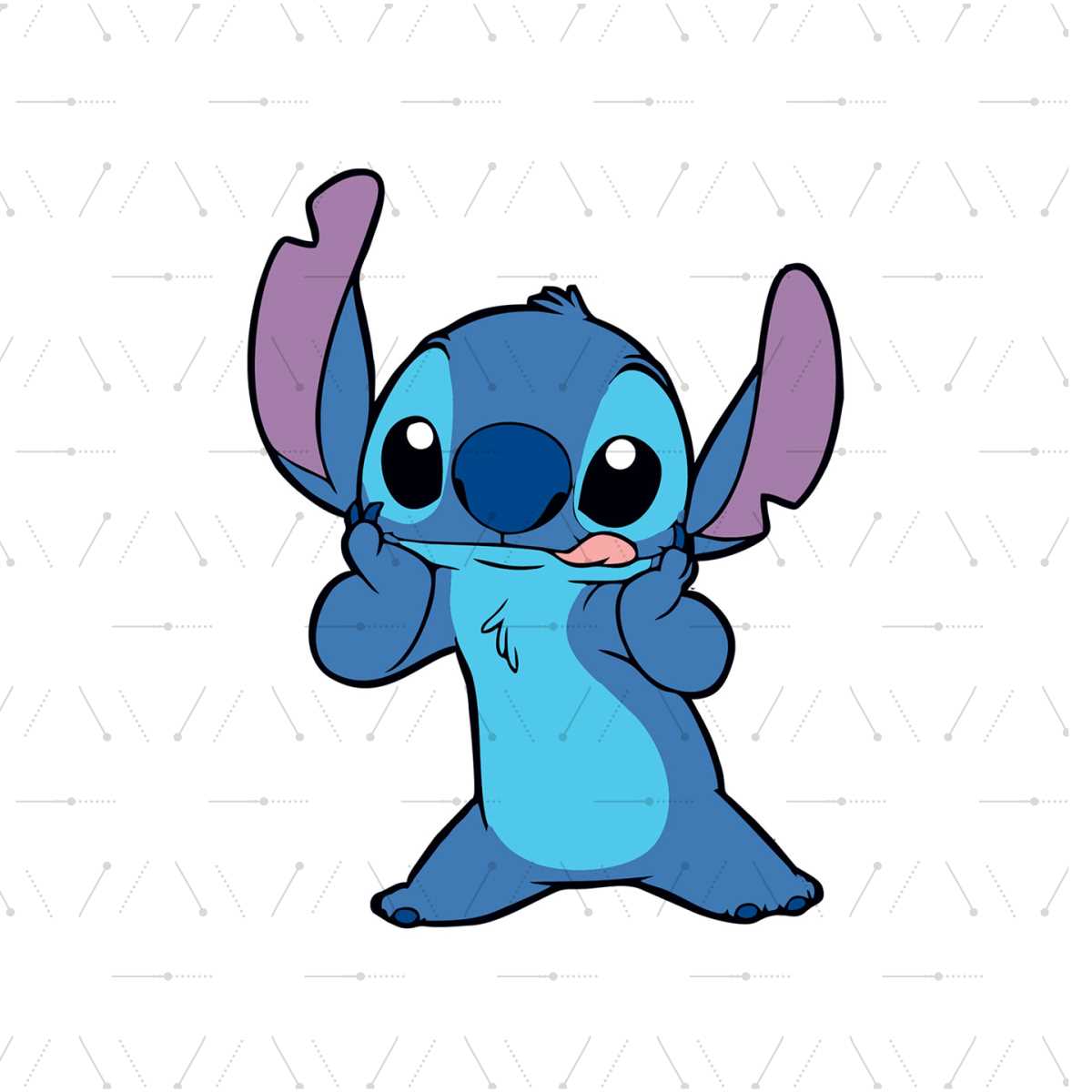 Disney Cute Alien Dog Stitch Clipart SVG | Inspire Uplift