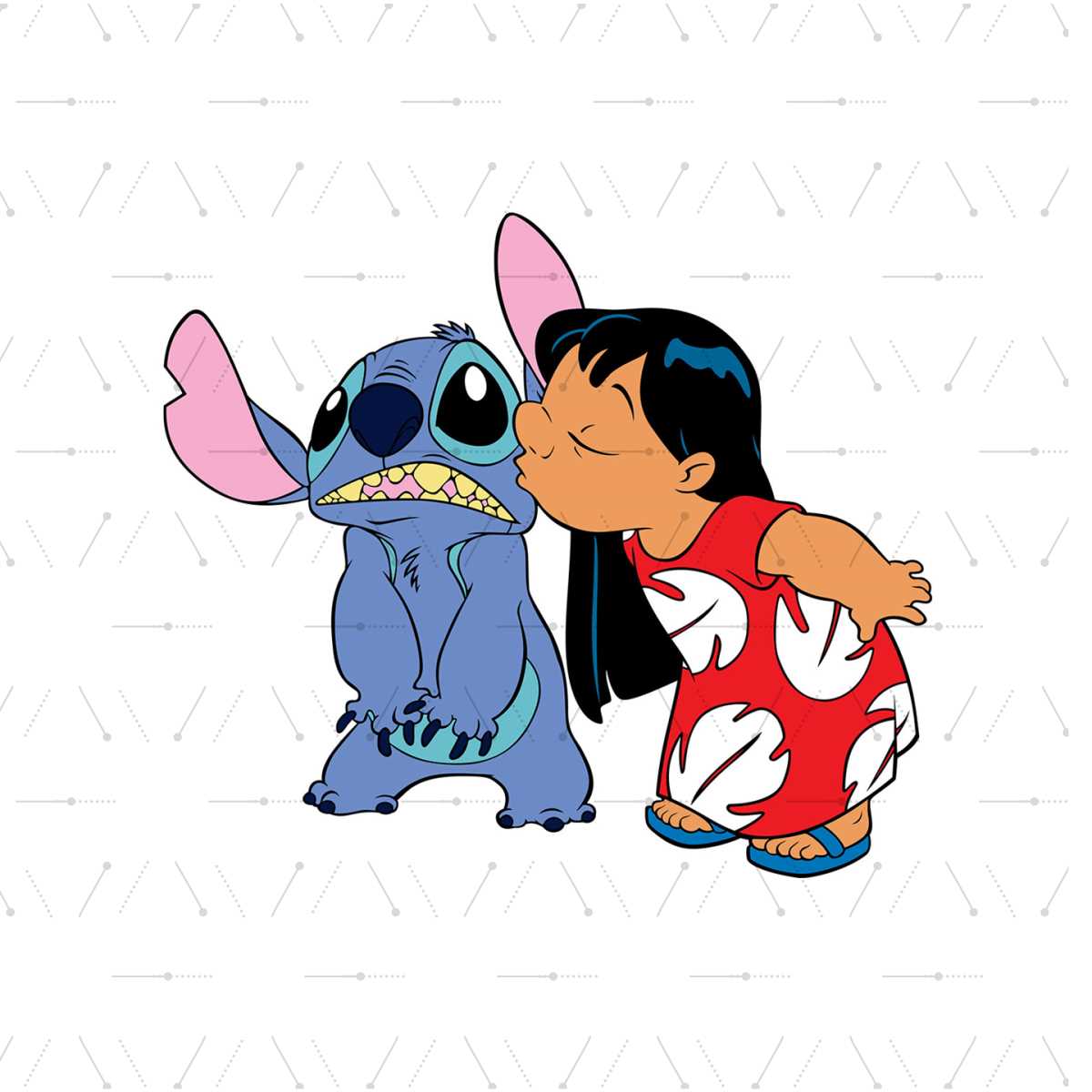 Lilo Pelekai Stitch Svg Lilo Kissing Stitch Svg Lilo Svg Inspire
