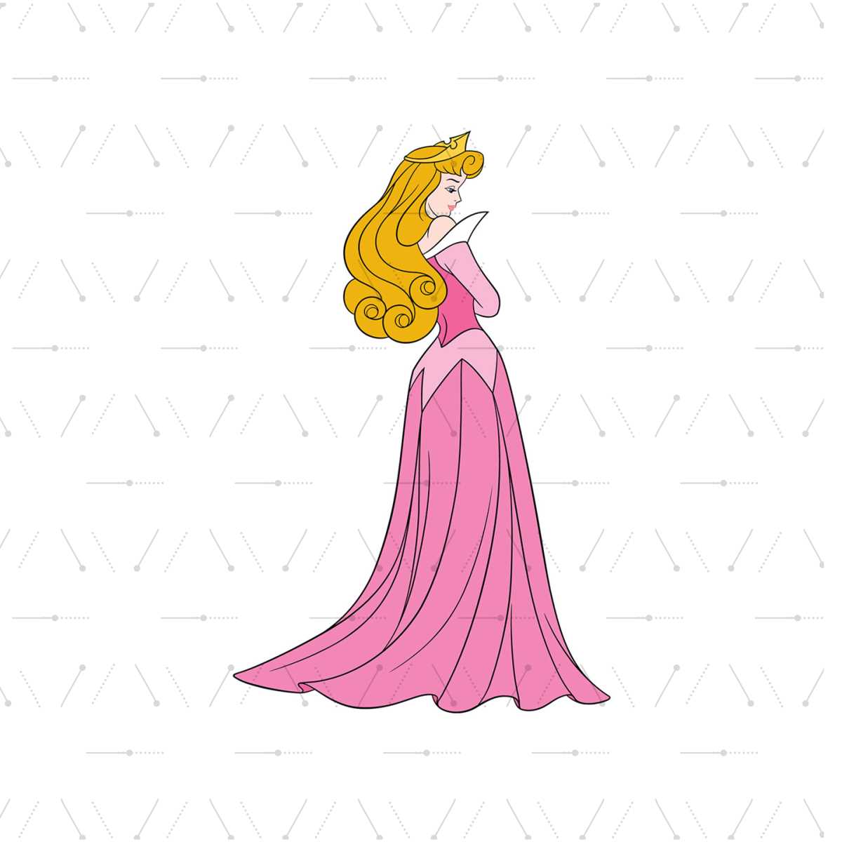 Disney Princess Aurora Clipart, Sleeping Princess Vector, Di - Inspire ...