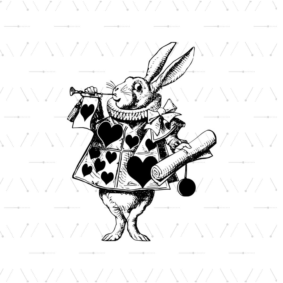 White Rabbit Alice's Adventure In Wonderland Queen Of Heart | Inspire ...